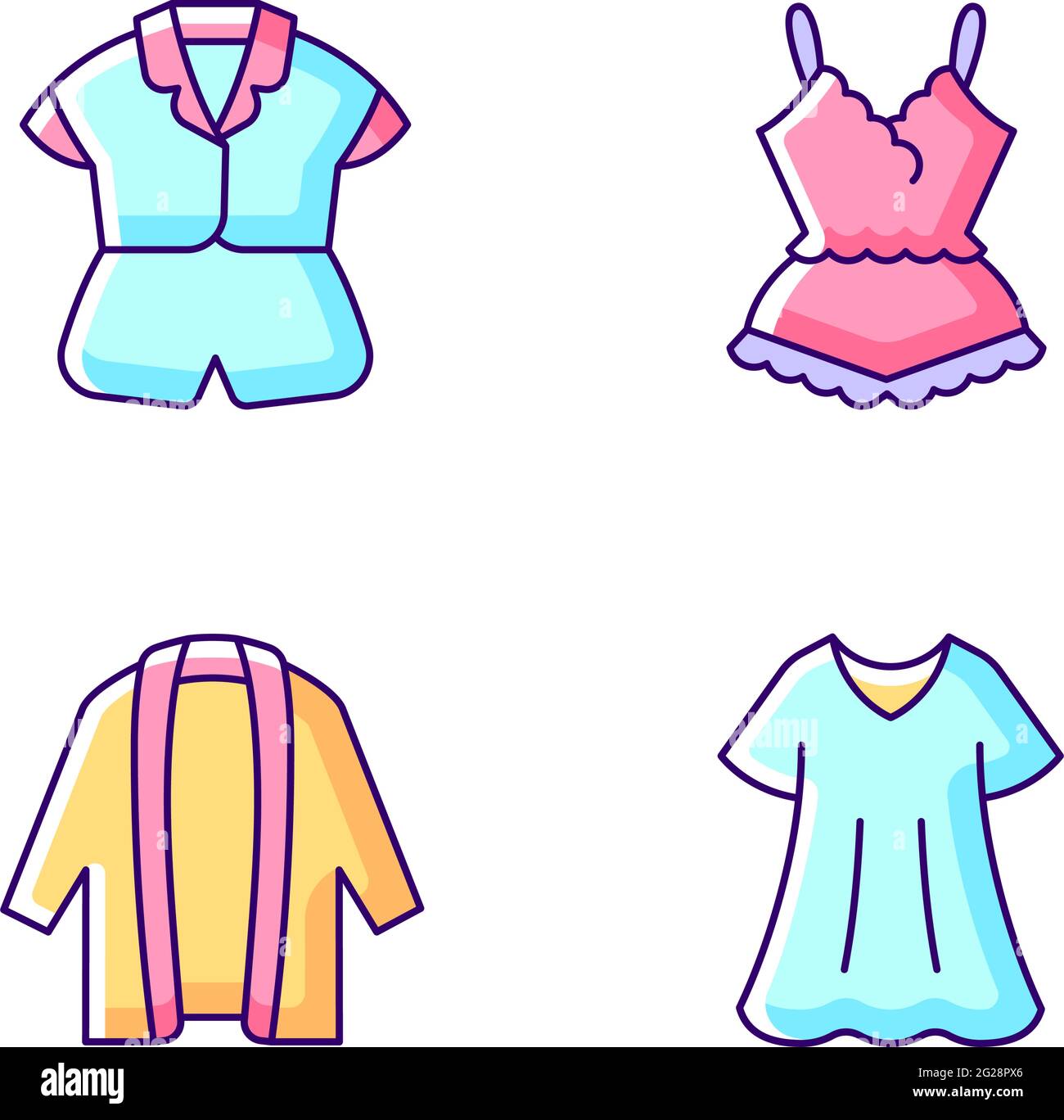 Homewear RGB color icons set Stock Vector Image & Art - Alamy Homewear RGB color icons set Stock Vector Image & Art - Alamy