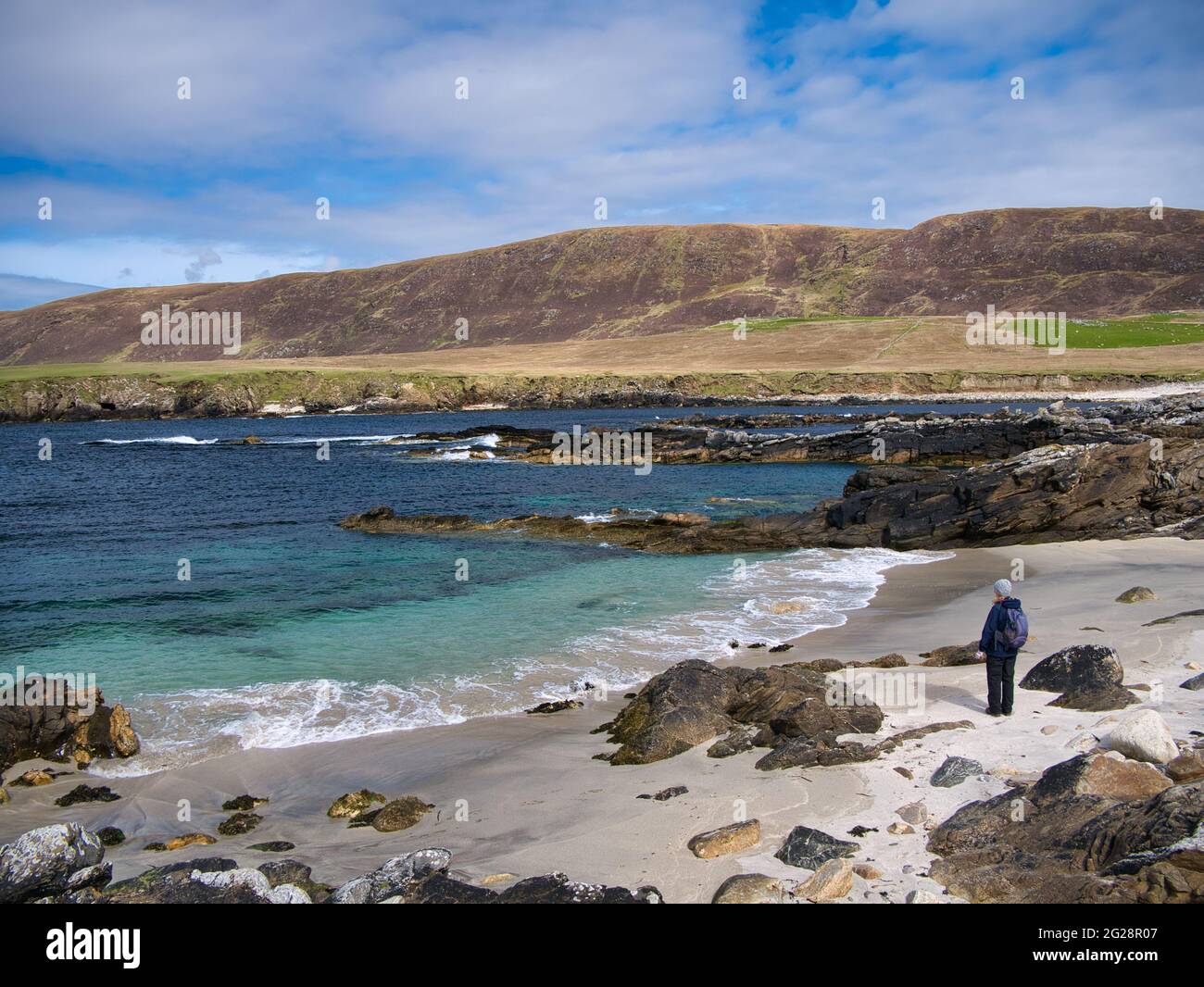 Beach coast shetland hi-res stock photography and images - Alamy
