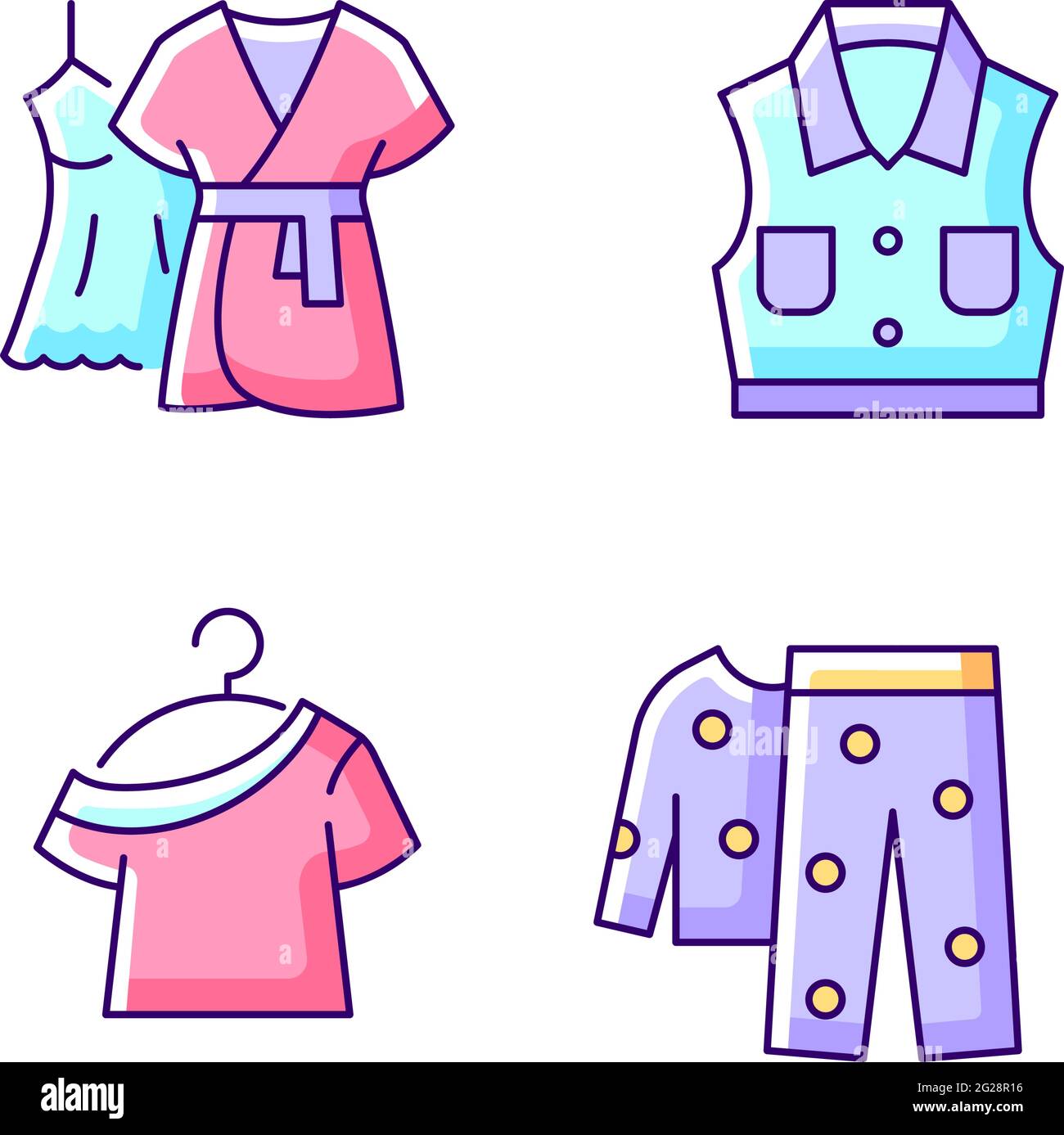 Sleeping garment Stock Vector Images - Alamy