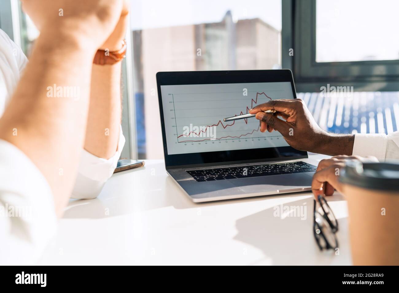 Talking company growth in hi-res stock photography and images - Alamy