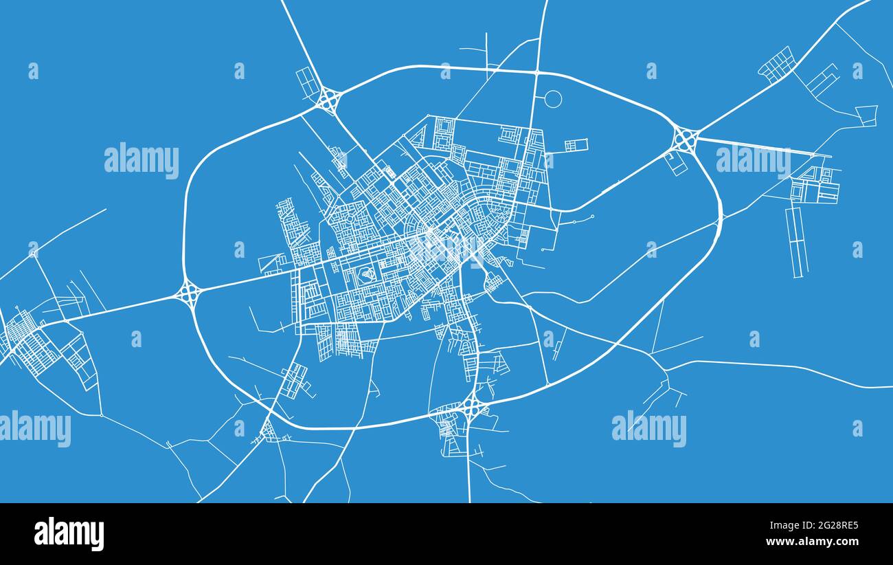 Urban vector city map of Ar Rass, Saudi Arabia, Middle East Stock ...