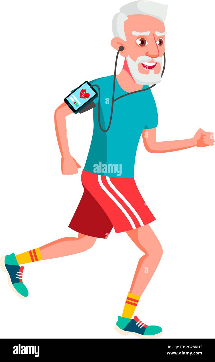 Jogging Man Clipart