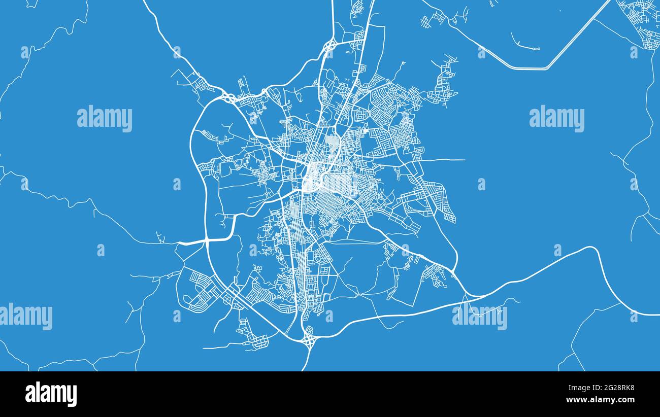 Urban vector city map of Ta'if, Saudi Arabia, Middle East Stock Vector ...