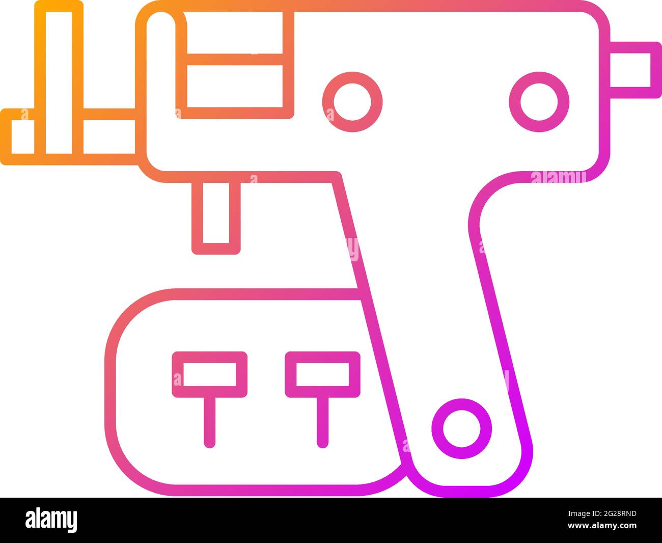 Piercing gun gradient linear vector icon Stock Vector Image & Art - Alamy