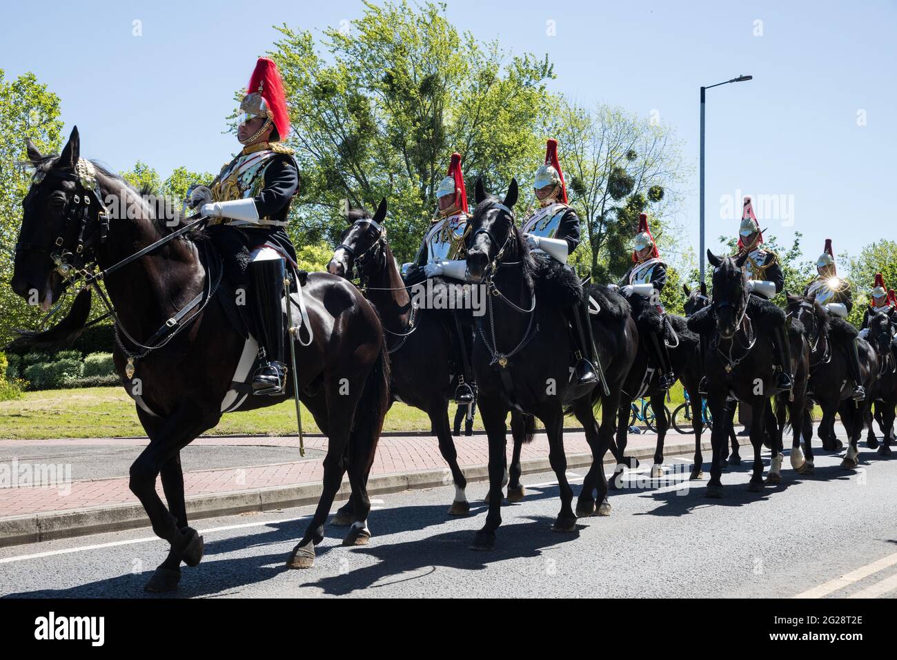 Windsor, UK. 9th June, 2021. The Household Cavalry Mounted Regiment ...