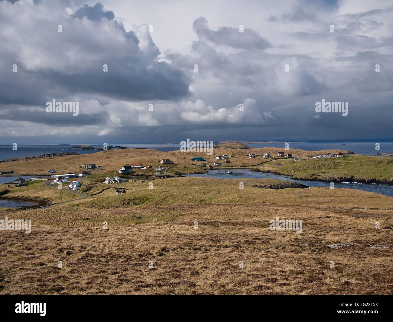 The remote island communities of Housay and Bruray in the island group ...