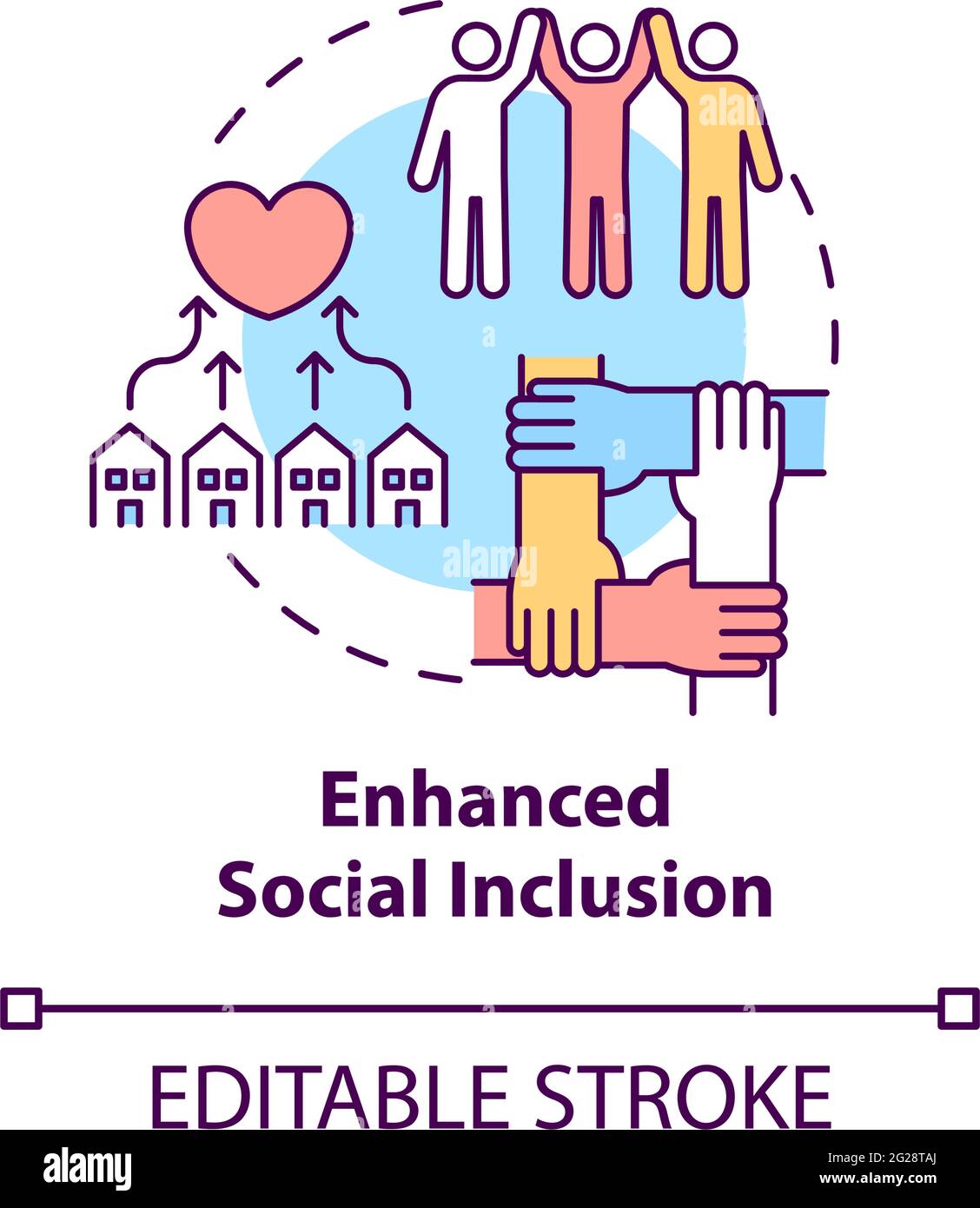 Enhanced social inclusion concept icon Stock Vector Image & Art - Alamy Enhanced social inclusion concept icon Stock Vector Image & Art - Alamy