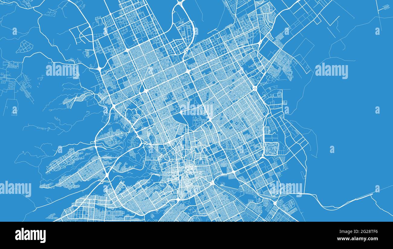 Urban vector city map of Riyadh, Saudi Arabia, Middle East Stock Vector ...