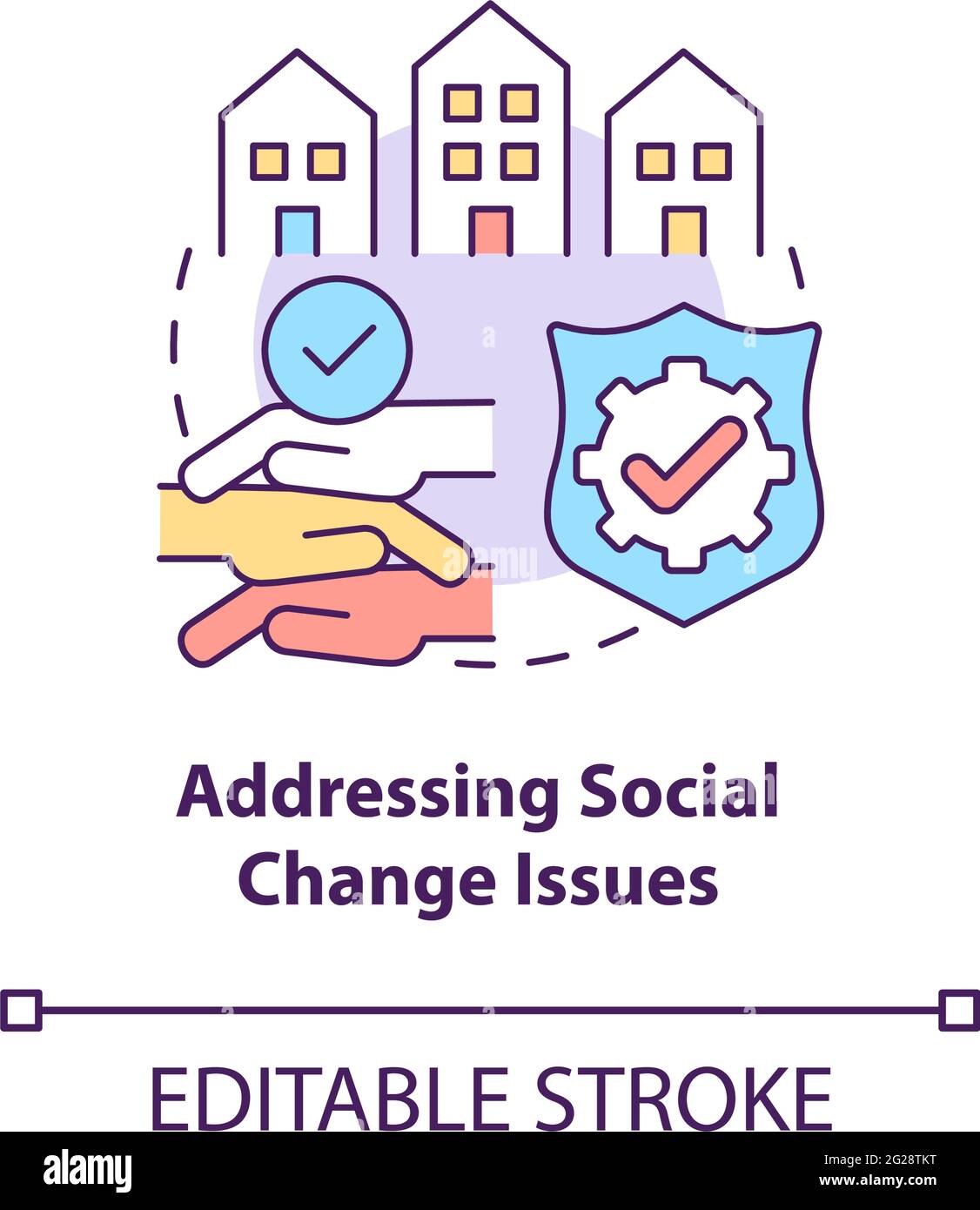 Addressing social change issues concept icon Stock Vector Image & Art ...