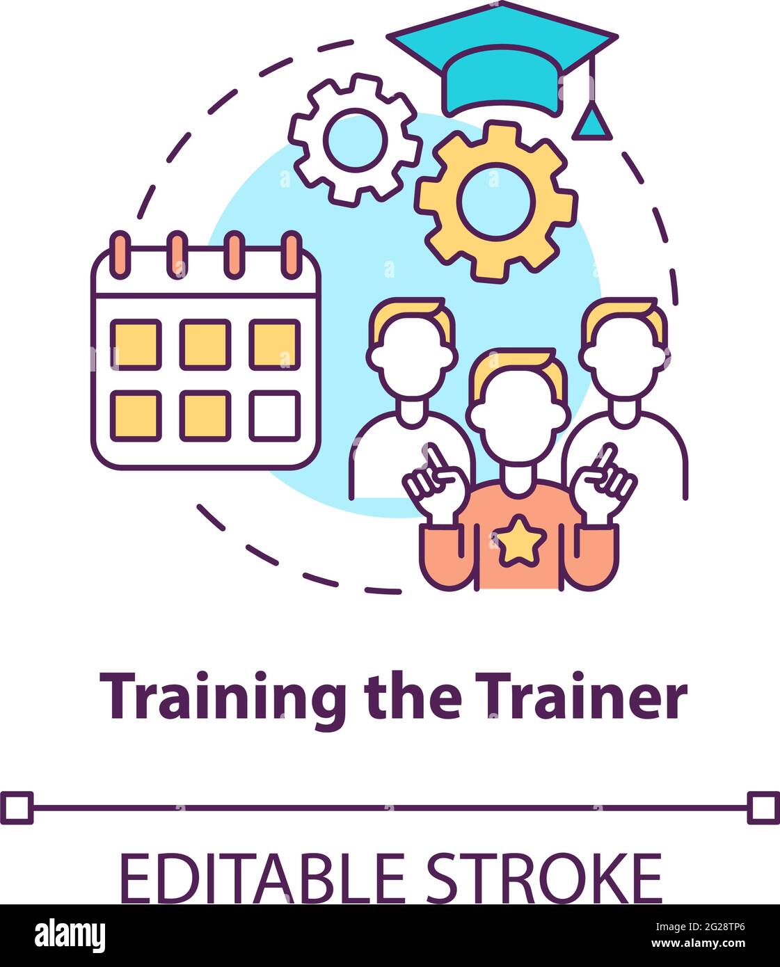 Training trainer concept icon Stock Vector Image & Art - Alamy