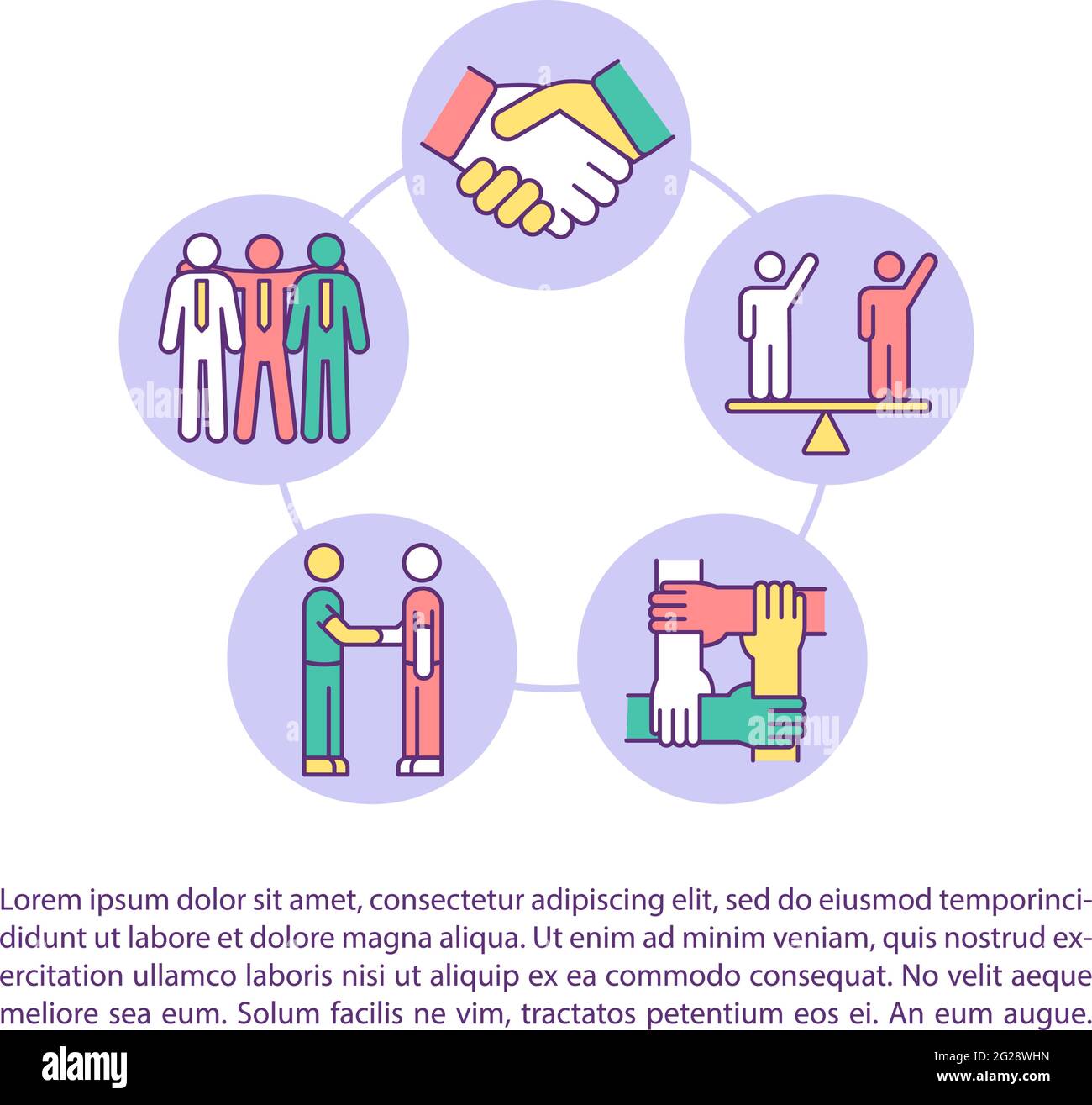 Increasing tolerance concept line icons with text Stock Vector Image ...