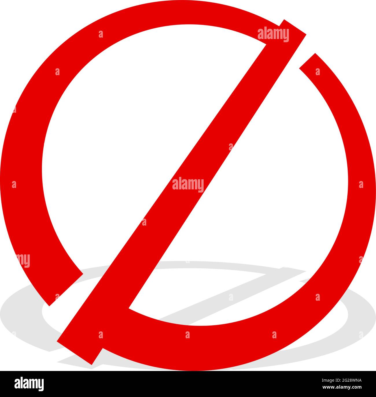 Restriction, prohibition sign icon, symbol – Stock vector illustration ...