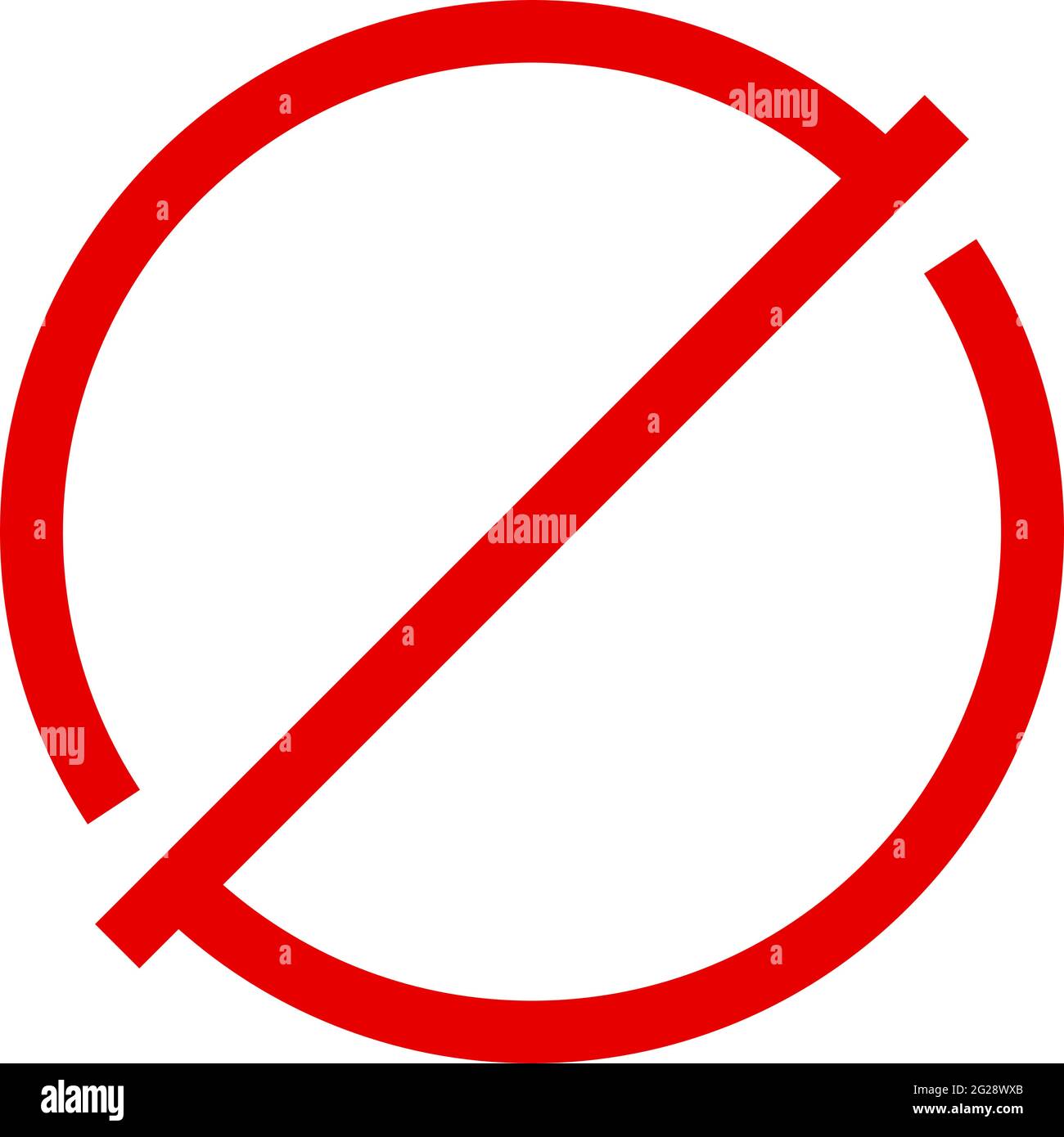 Restriction, prohibition sign icon, symbol – Stock vector illustration ...