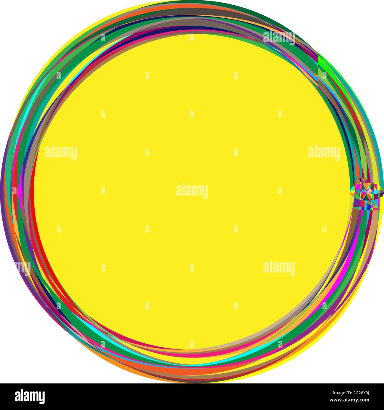 Abstract radial shape, design element vector – Stock vector ...