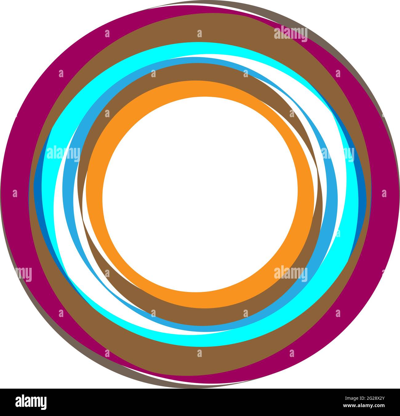 Abstract radial shape, design element vector – Stock vector ...