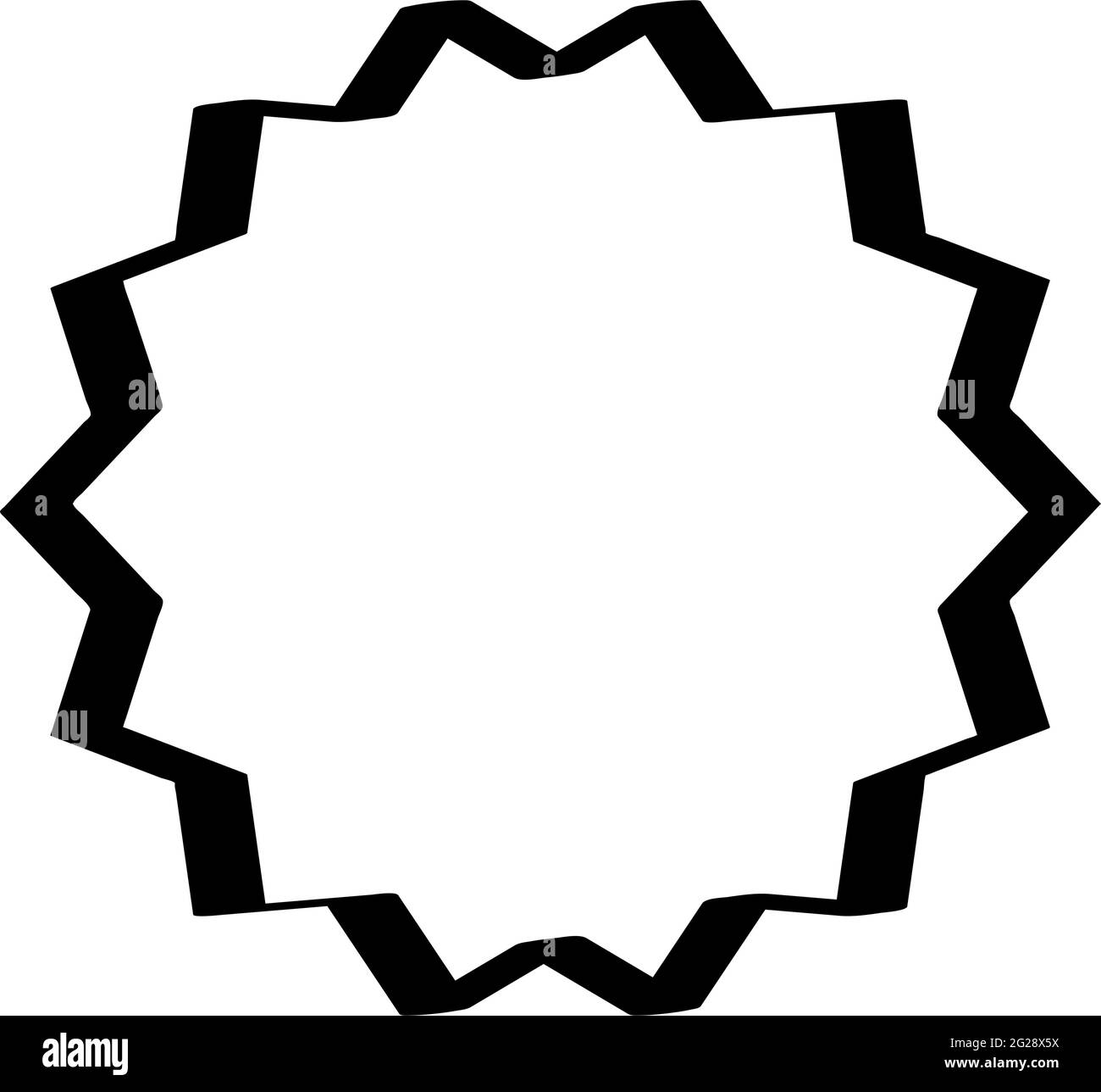 Starburst Clip Art Outline