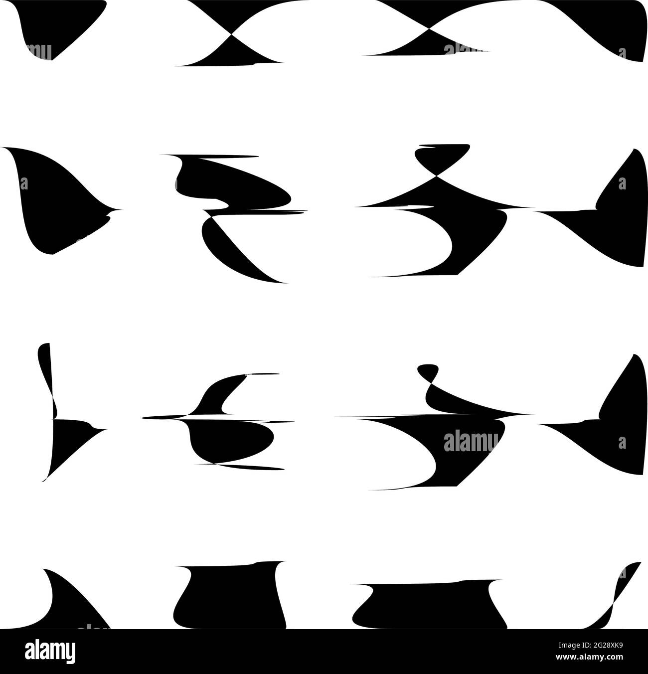 Random abstract monochrome pattern, texture – Stock vector illustration ...