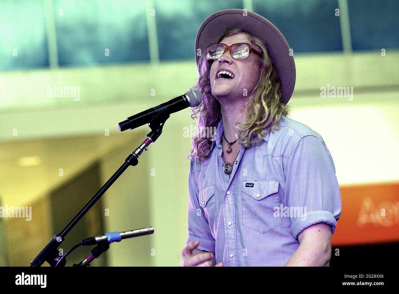 New York, NY, USA. 26 July, 2012. Allen Stone, performs at the Live ...