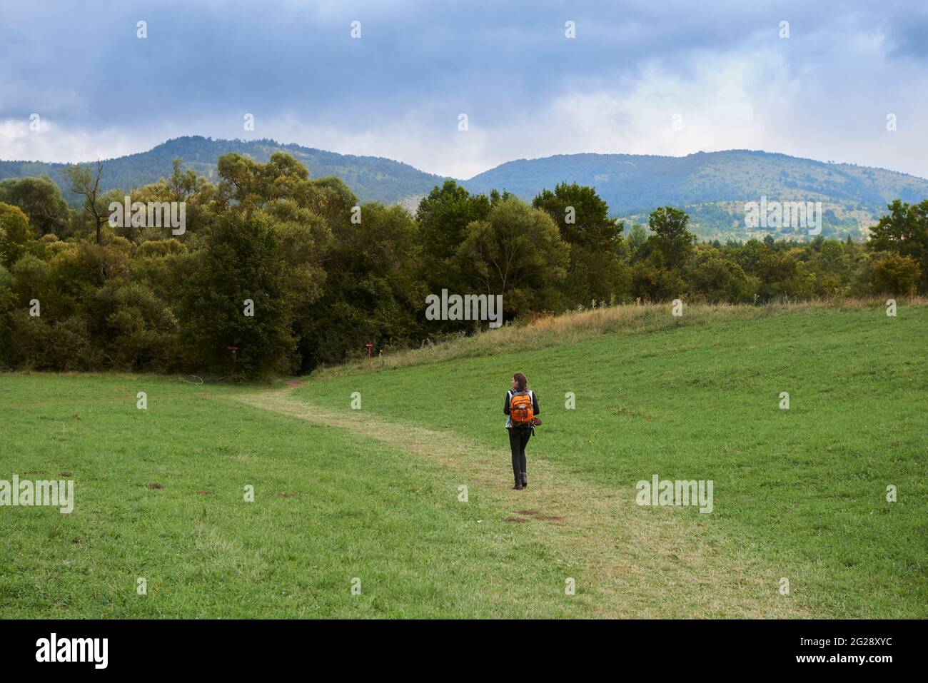 Adventure in nature woman hi-res stock photography and images - Alamy