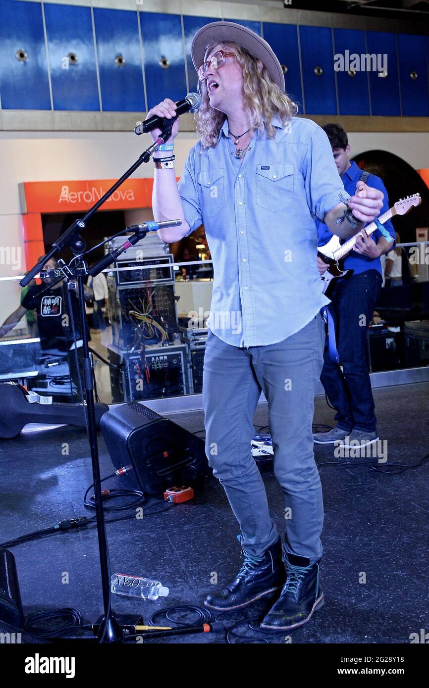New York, NY, USA. 26 July, 2012. Allen Stone, performs at the Live ...