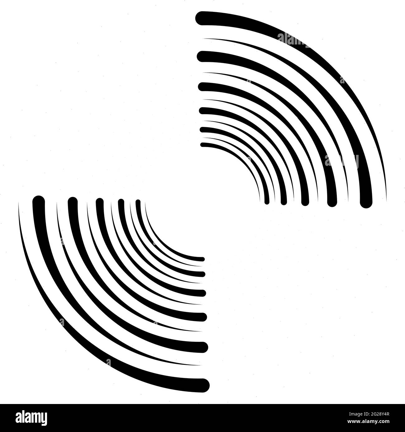 Abstract spiral, swirl and twirl. Voilute, helix, cochlear element ...