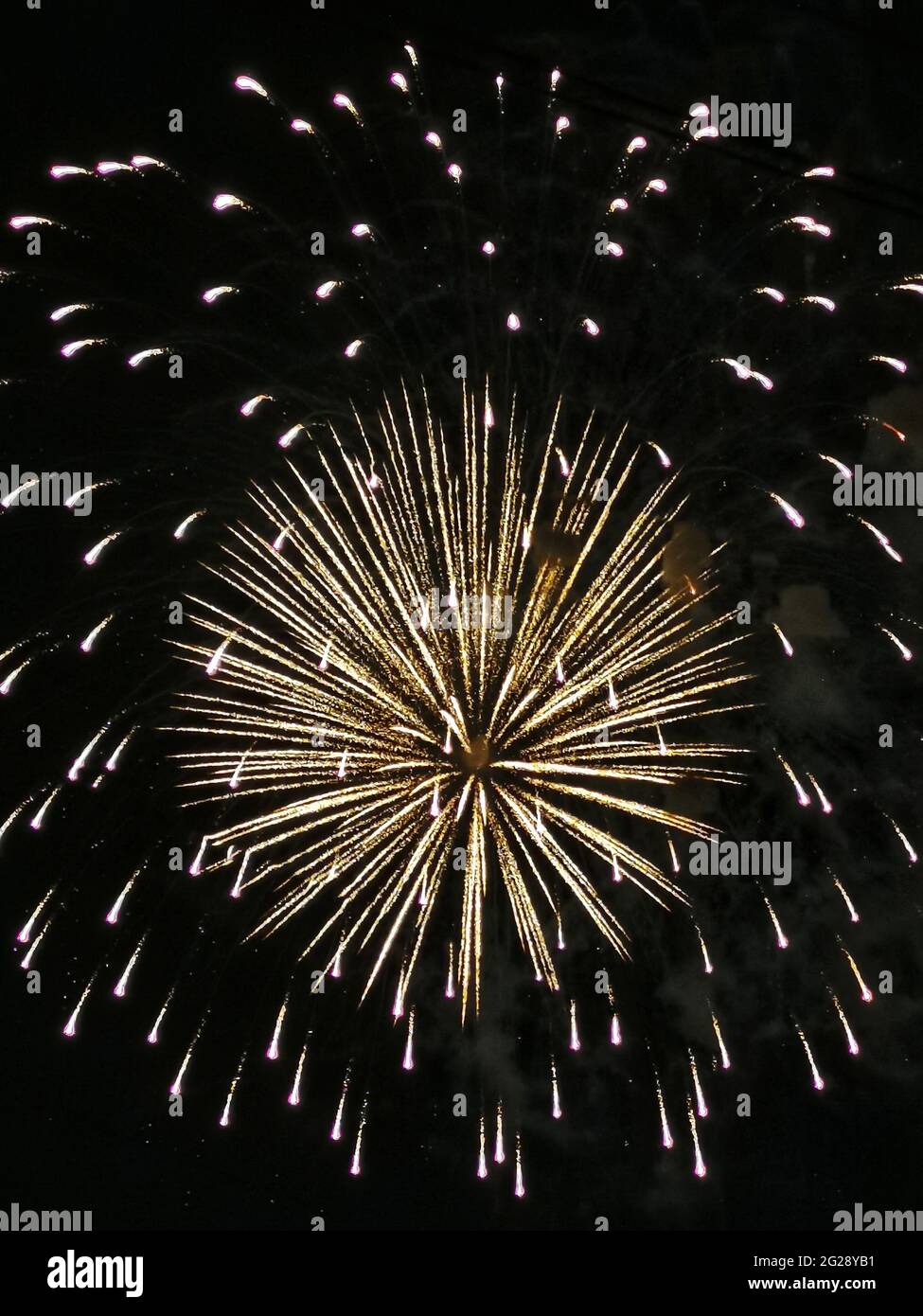 Fireworks Black Background 4th Of July