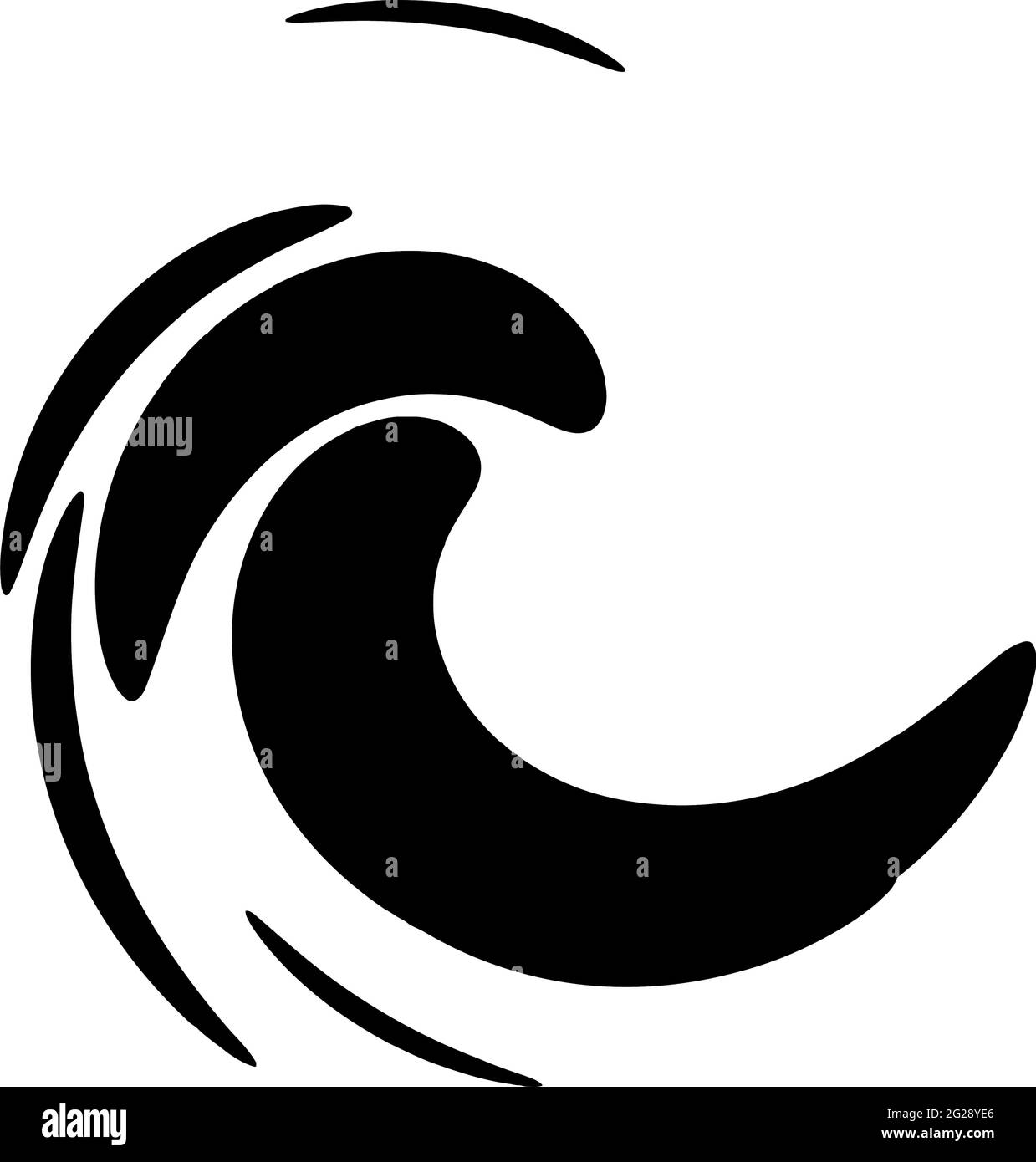 Abstract spiral, swirl and twirl. Voilute, helix, cochlear element ...