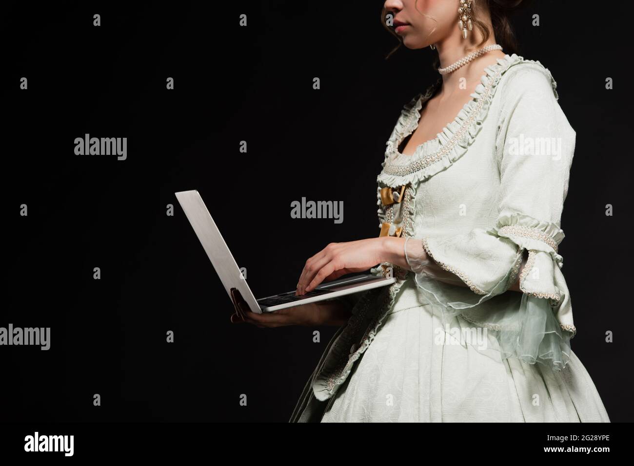Retro computer black woman hi-res stock photography and images - Alamy