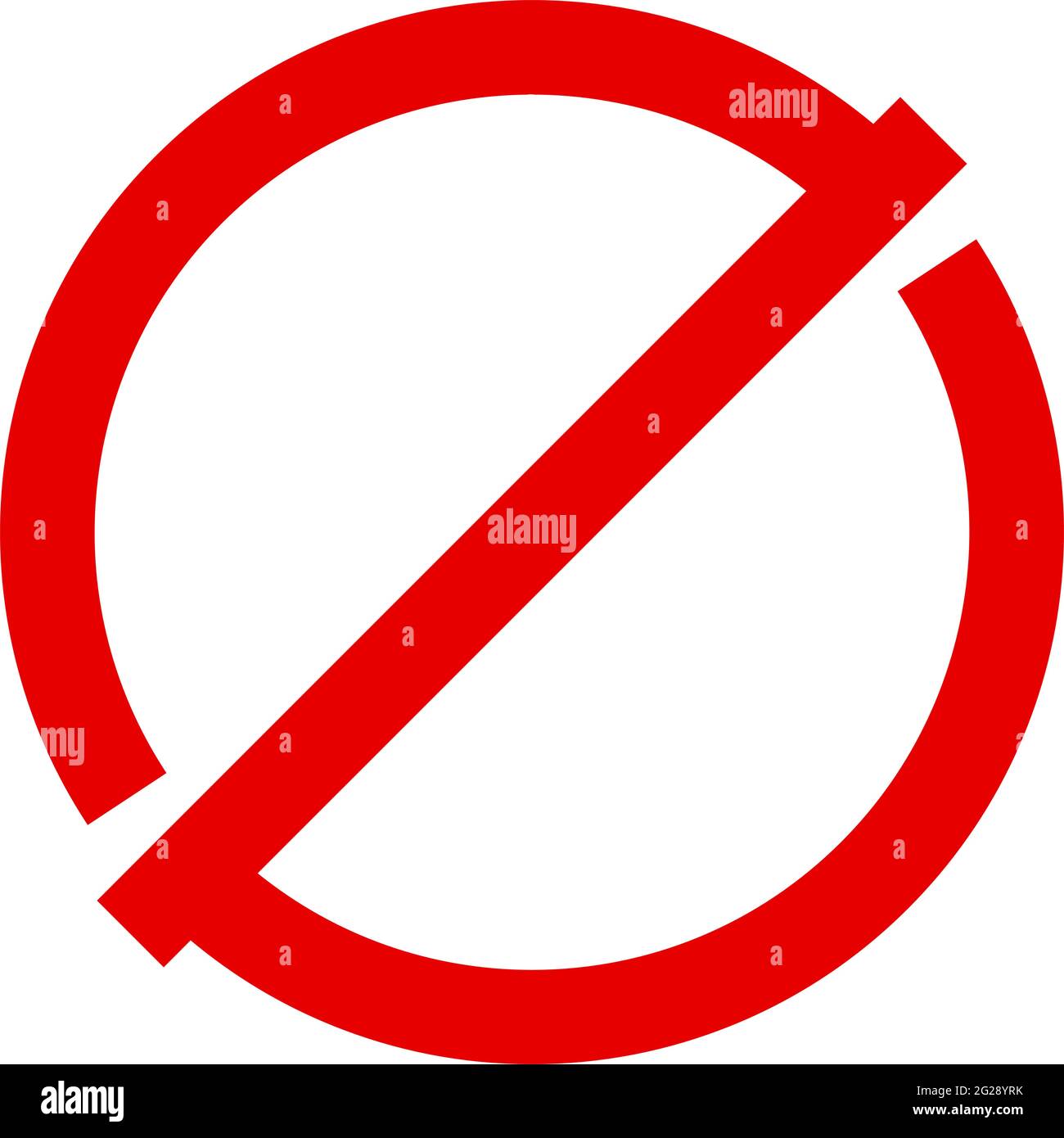 Restriction, prohibition sign icon, symbol – Stock vector illustration ...