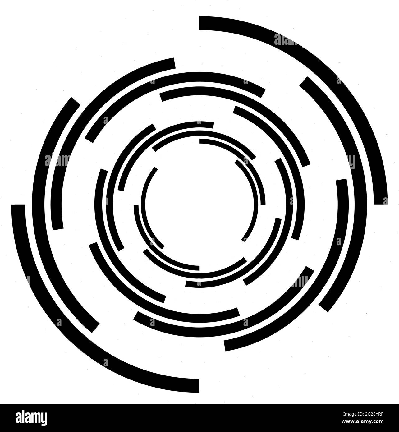 Abstract spiral, swirl and twirl. Voilute, helix, cochlear element ...
