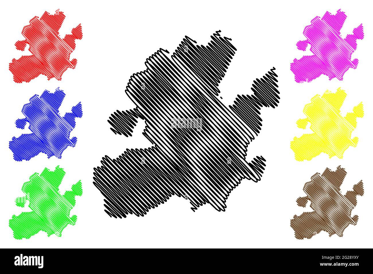 Charlottesville map hi-res stock photography and images - Alamy