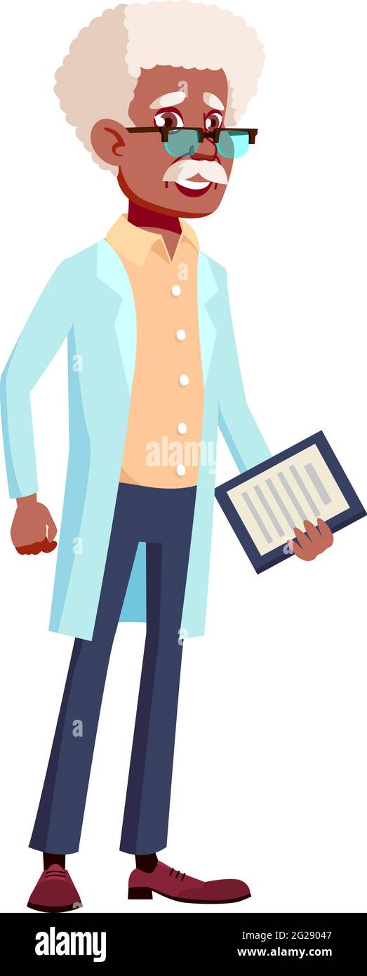 elderly man doctor checking patient health in clinic cabinet cartoon ...