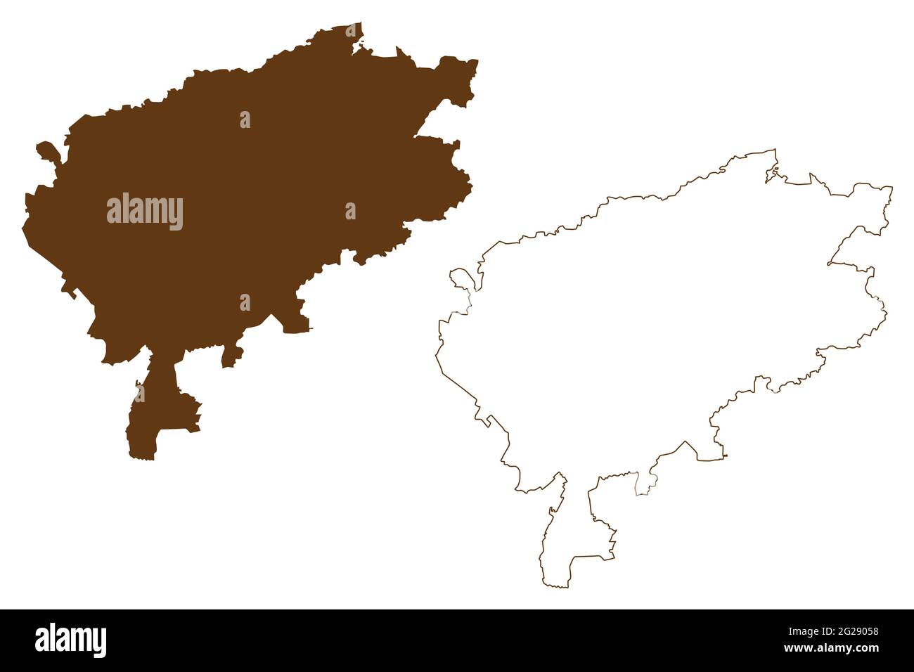 Segeberg district (Federal Republic of Germany, rural district, Free ...
