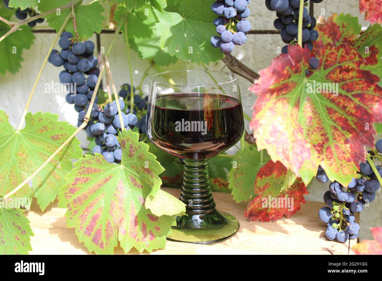 wine glass and grapes Stock Photo - Alamy