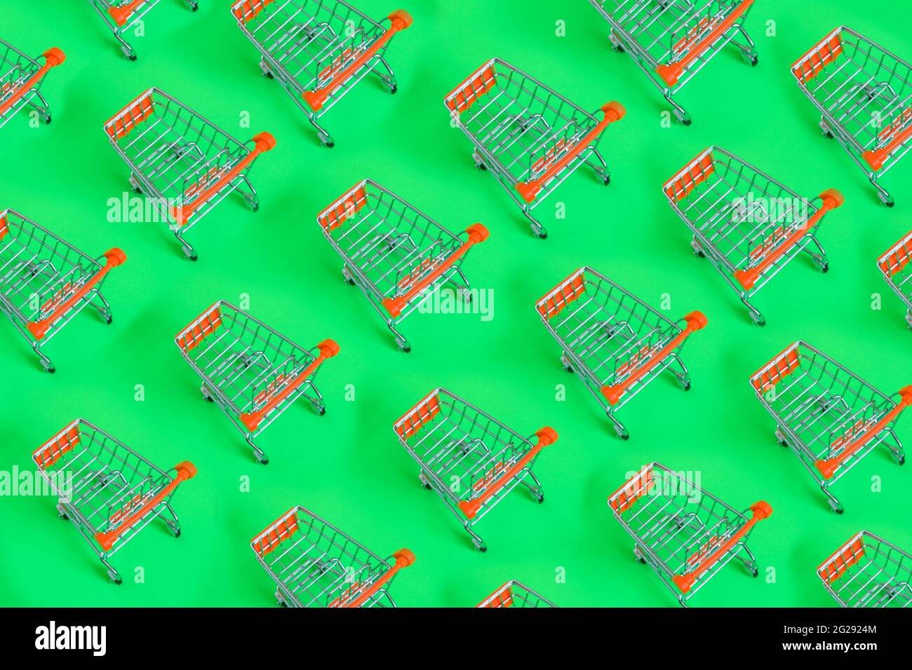 Mini shopping carts, mini shopping carts creative pattern background ...