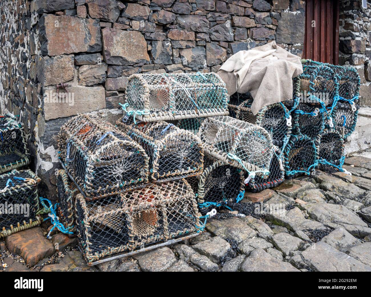 Lobster pots and fishing tackle hi-res stock photography and images - Alamy