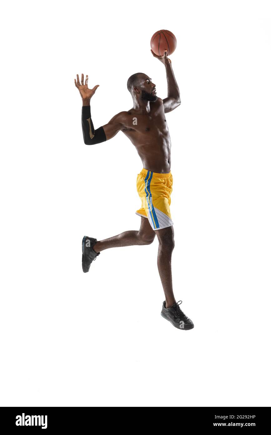 Active african american sportsman Cut Out Stock Images & Pictures - Alamy