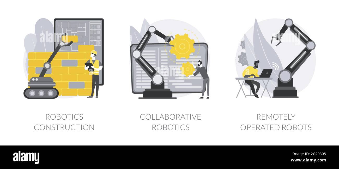 Collaborative robots Stock Vector Images - Alamy