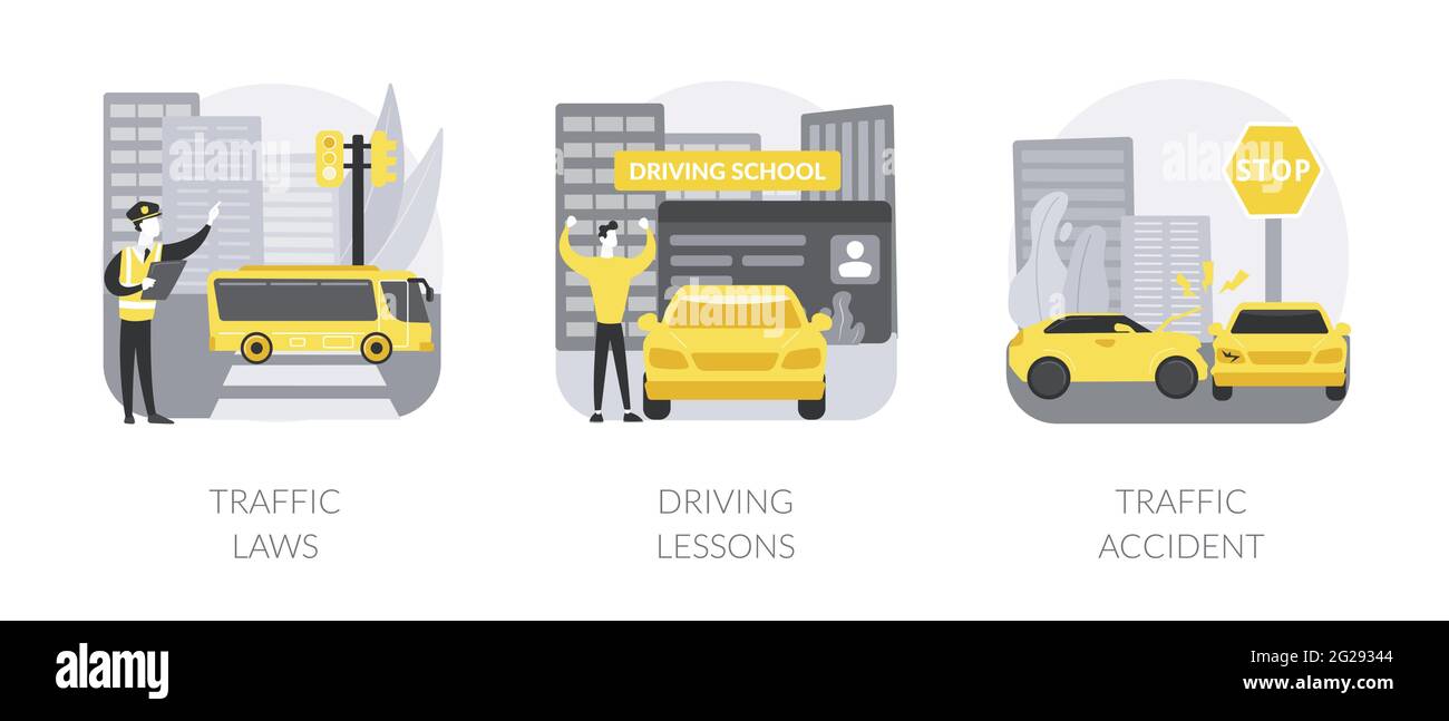 Driving license abstract concept vector illustrations Stock Vector ...