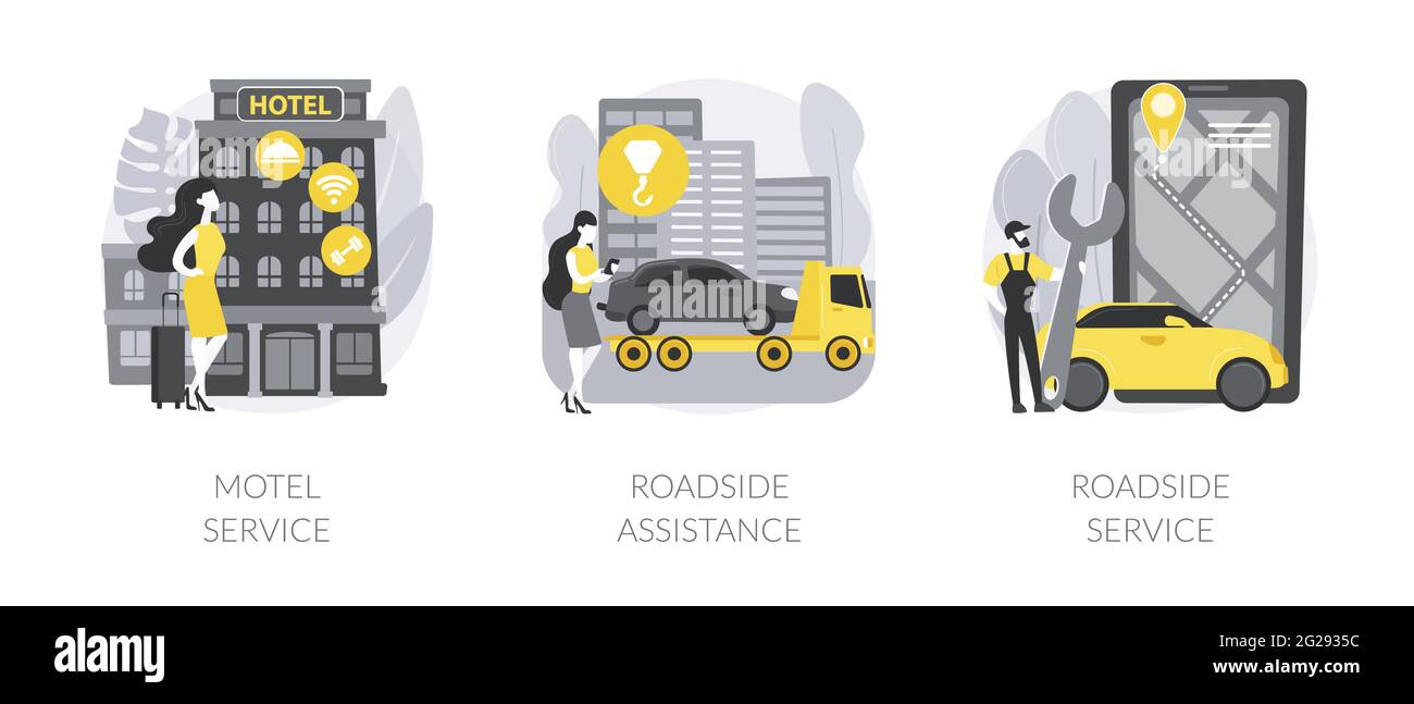 Roadside business abstract concept vector illustrations Stock Vector Image & Art - Alamy