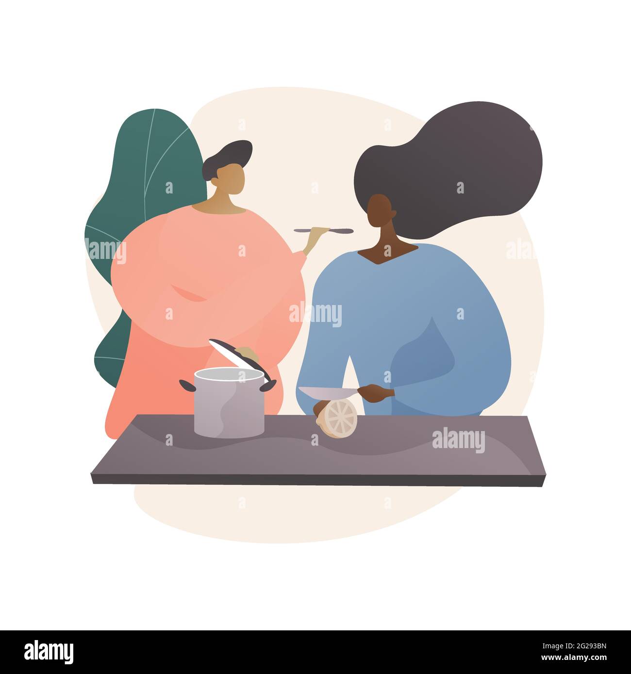 Home cooking abstract concept vector illustration Stock Vector Image ...