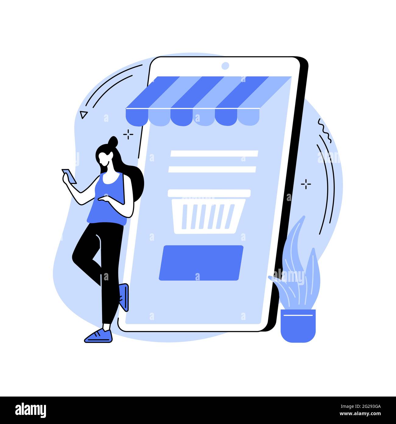 Order closed abstract concept vector illustration Stock Vector Image ...