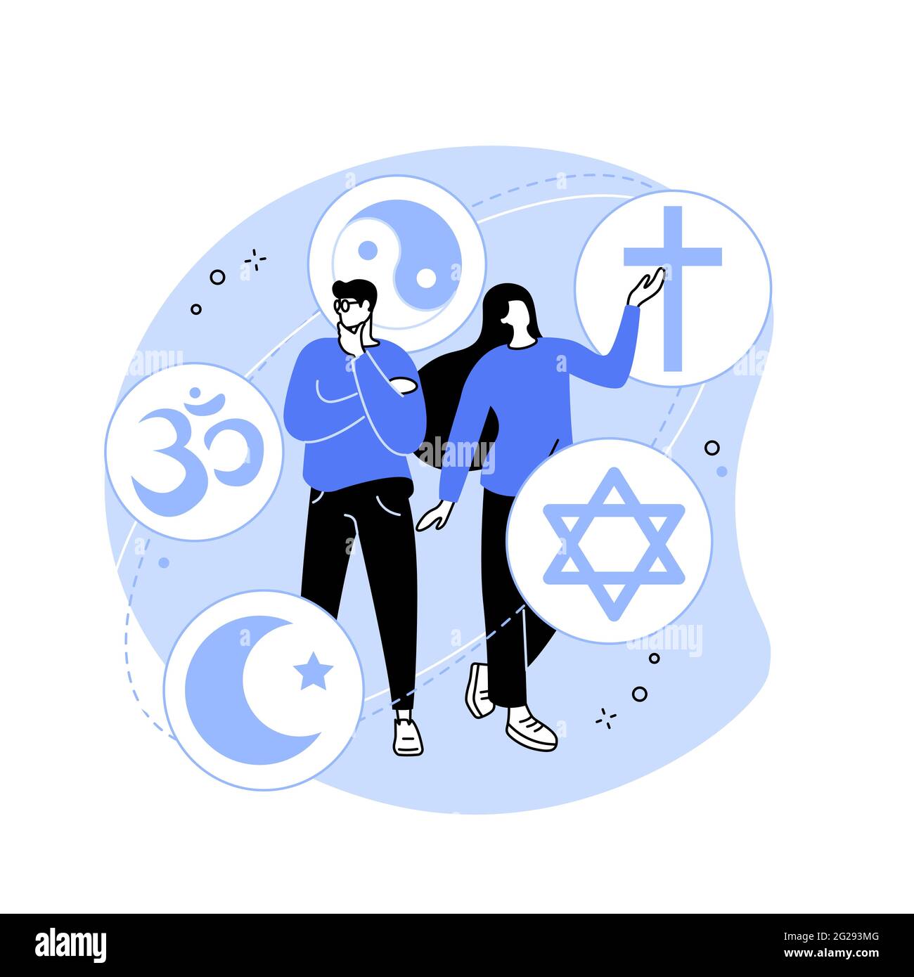 Religious symbol abstract concept vector illustration Stock Vector ...
