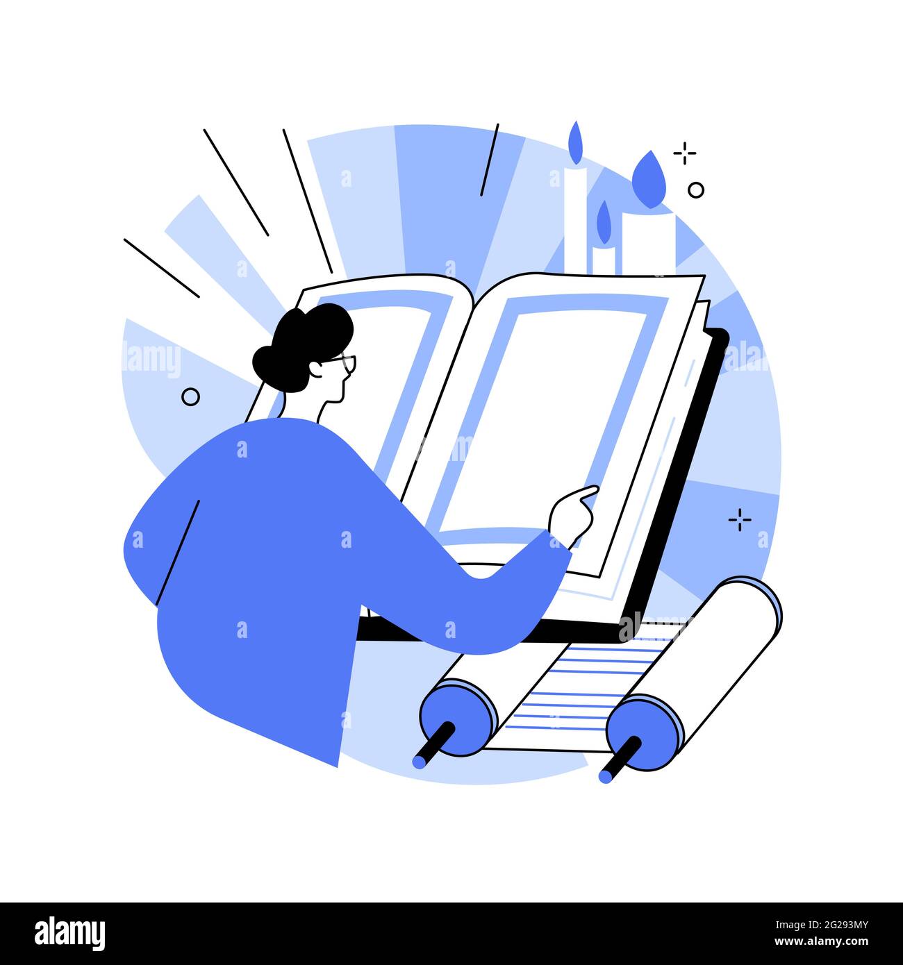 Sacred text abstract concept vector illustration Stock Vector Image ...