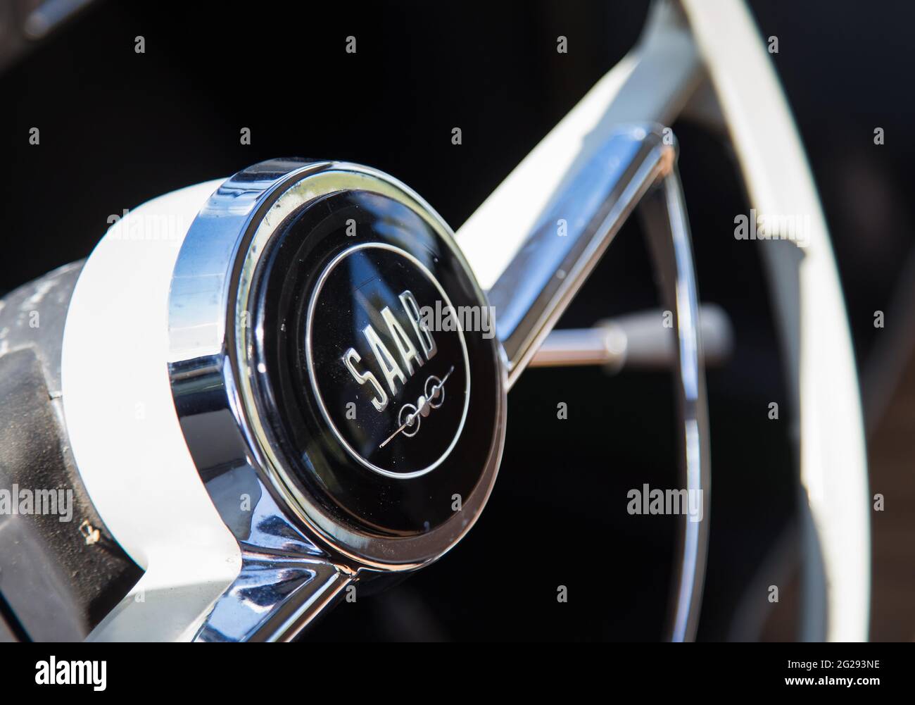 Saab steering wheel hi-res stock photography and images - Alamy