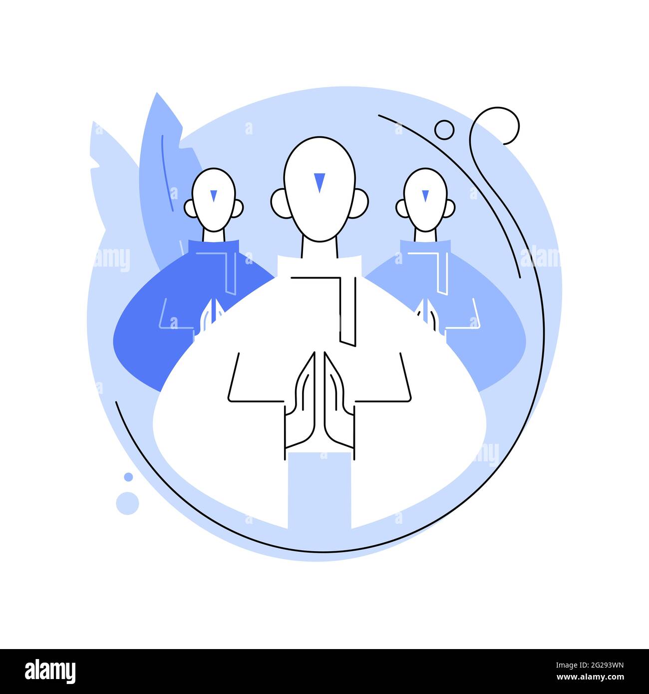 Religious sect abstract concept vector illustration Stock Vector Image ...