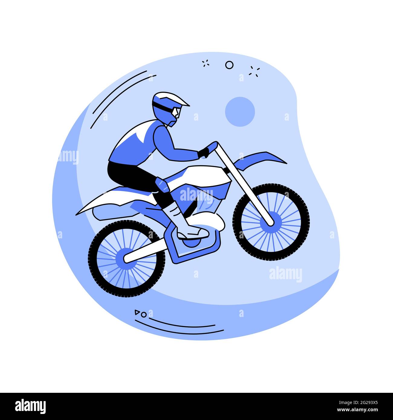 Motocross abstract concept vector illustration Stock Vector Image & Art ...