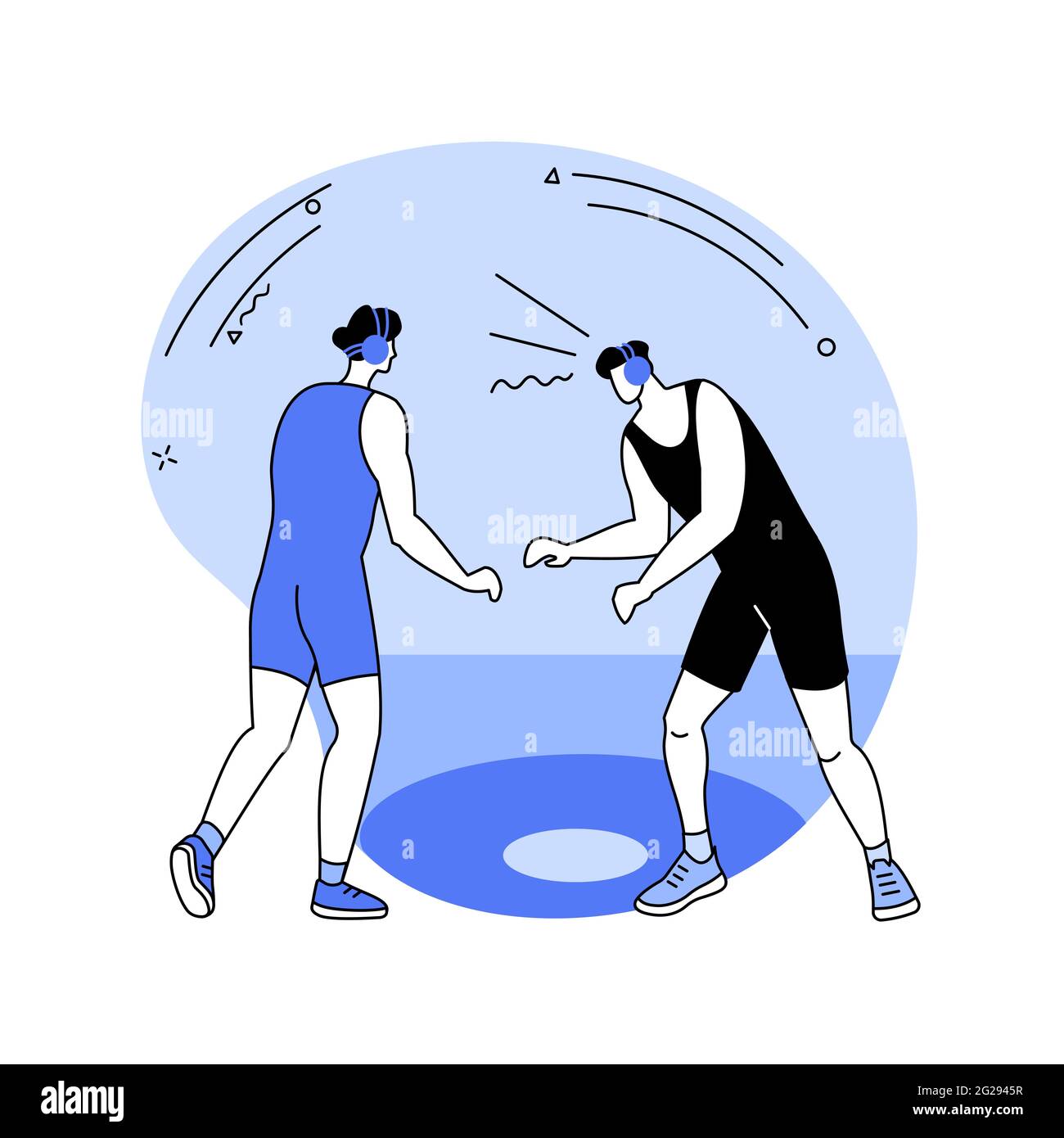 Wrestling abstract concept vector illustration Stock Vector Image & Art ...