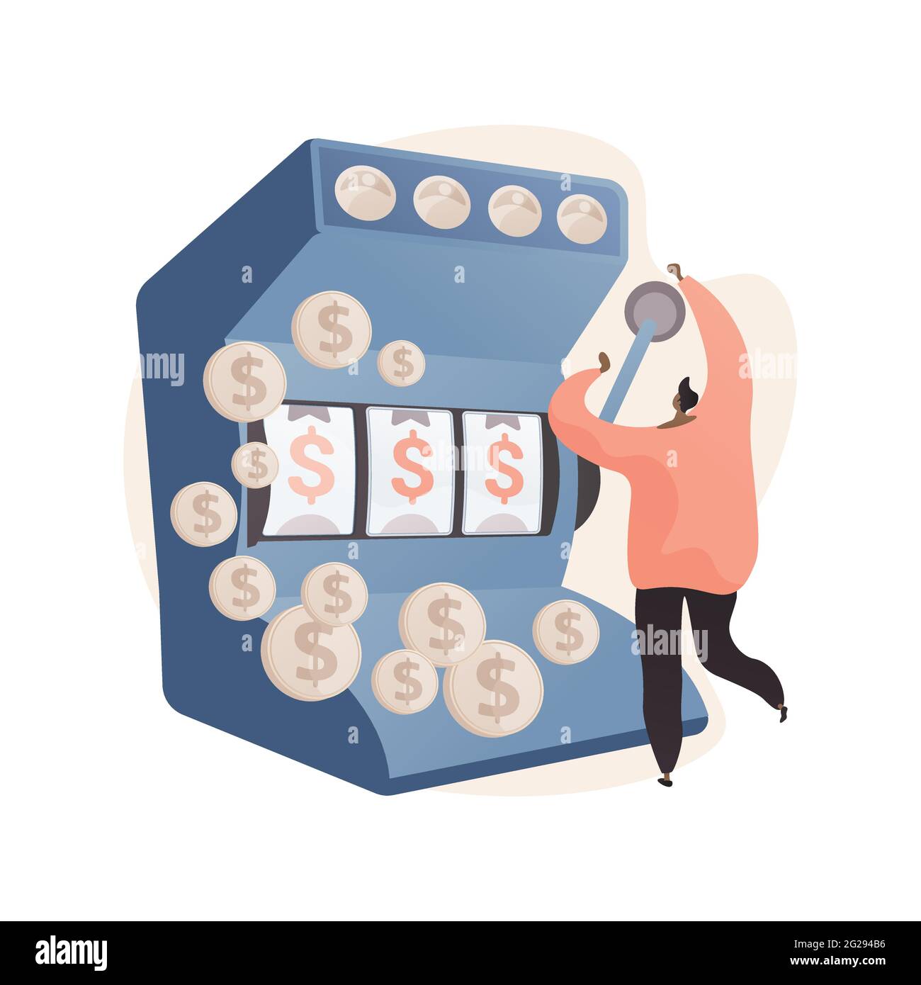 Slot machine spin concept Stock Vector Images - Alamy