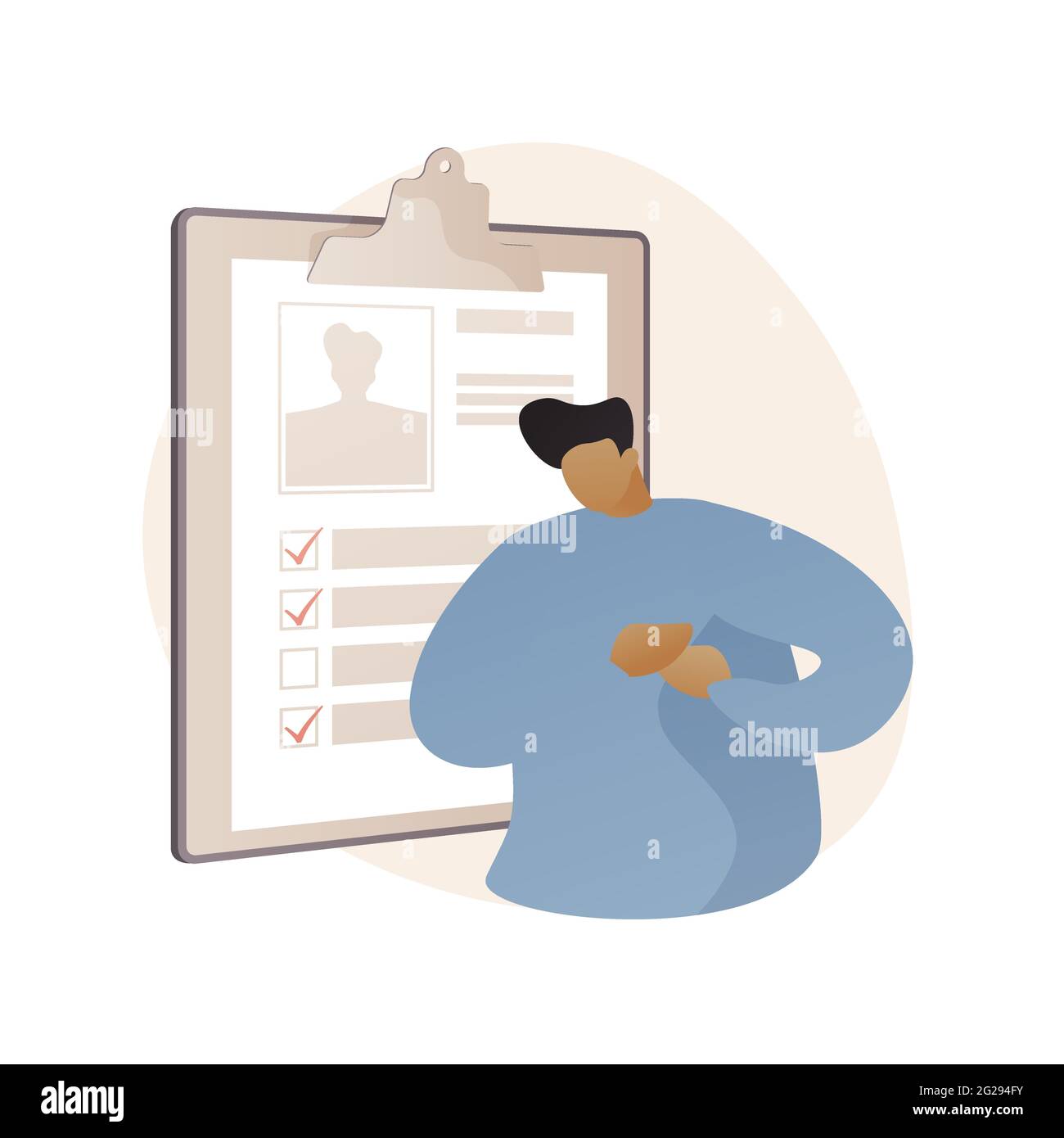 Cardiac patient card abstract concept vector illustration Stock Vector ...